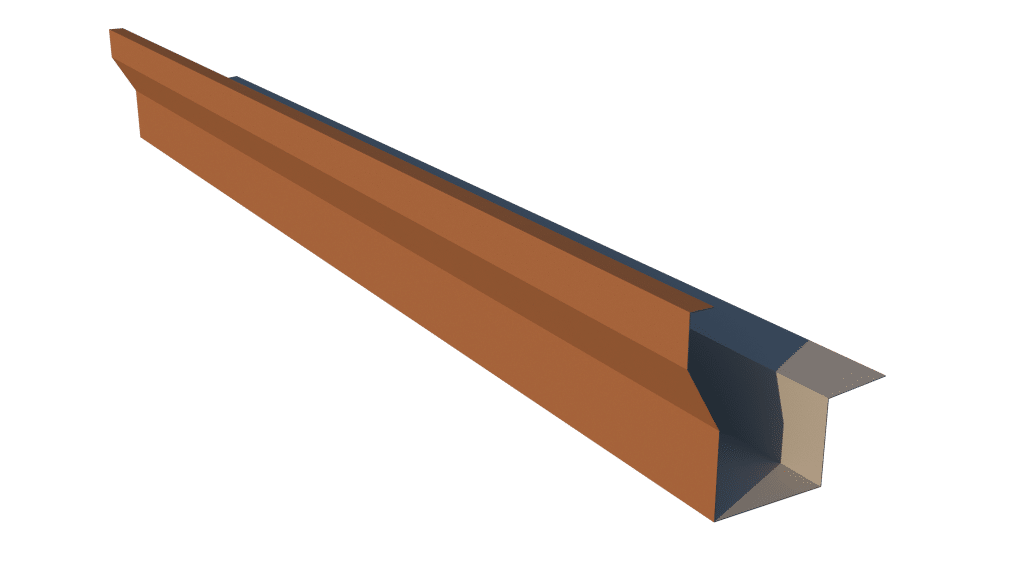 Canal de desagüe para panel teja - Build Panel Solutions